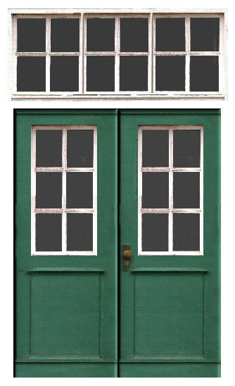 Printable N Scale Model Train Set Railroad Doors Free